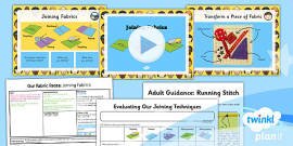 D&T: Fabric Bunting: Running Stitch KS1 Lesson Pack 4