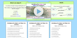 Subject Verb Object Lesson Plan | Primary Resources