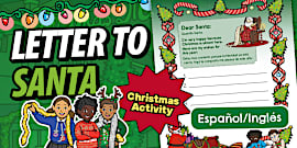 Printable Letter To Santa In English and Spanish - Christmas