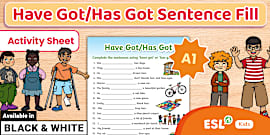 Have got or has got? ESL Activity Sheet [Teens, A1-A2]