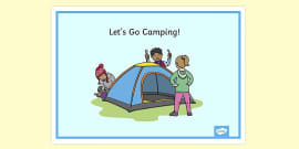 Camping Lacing Cards (Teacher-Made)