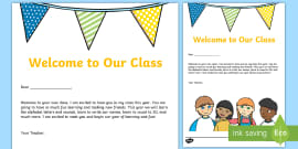 A Welcome Letter To Parents From Teacher - Back To School