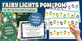 Christmas Tree Fine Motor Skills Number Activity | Twinkl