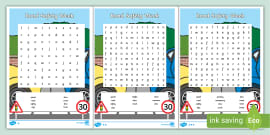 Bike Safety Word Search (teacher made) - Twinkl