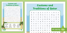 Customs and Traditions of Qatar Worksheet (Teacher-Made)