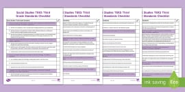 Mathematics TEKS Third Grade Standards Checklist