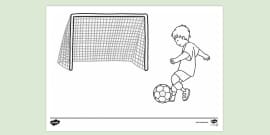 FREE! - Football Colouring Print-Out | Colouring Sheets