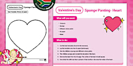 Valentine's Day Finger Painting Fine Motor Skills Activity
