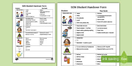 SEN Transition Handover Sheet