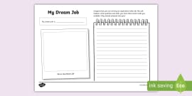 When I Grow Up... Simple Job Description Writing Activity