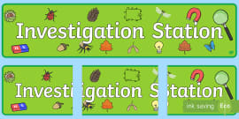 Science Investigation Display Posters (teacher made)