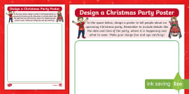 Christmas Party Day Poster (teacher made) - Twinkl