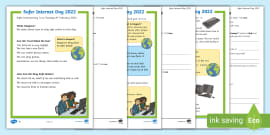 Safer Internet Day Reading Comprehension KS2 (Teacher-Made)