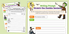 Writing Prompt: Stretch the Ghost Sentence (teacher made)