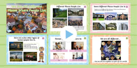 Different Places People Live In PowerPoint (teacher made)