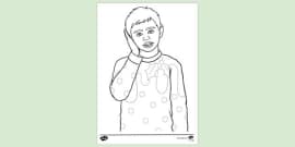 FREE! - BSL Mother Colouring | Colouring Sheets - Twinkl