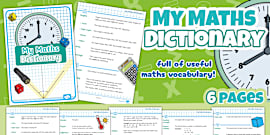 My Personal Dictionary Booklet