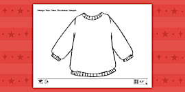 Design a Jumper | Christmas Jumper Day Template | Twinkl