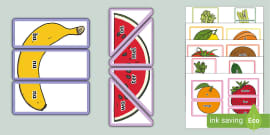 Food Matching Puzzle Game (teacher made) - Twinkl