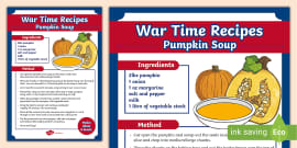 Pumpkin Soup Recipe Sheets (l'enseignant a fait) - Twinkl