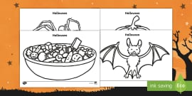 Oíche Shamhna Pencil Control Path Worksheet / Worksheets-Irish