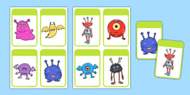 2D Shape Aliens Display Cut Outs (teacher made)