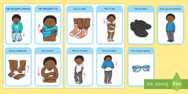 Getting Dressed Routine Cards (Girls)
