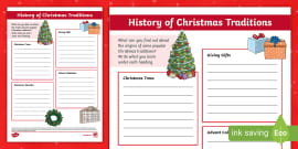 Christmas Fact File Template (Teacher-Made) - Twinkl