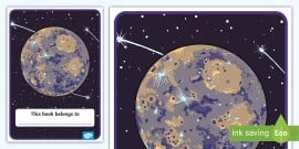 FREE! - All Planets Themed Book Cover (teacher made)