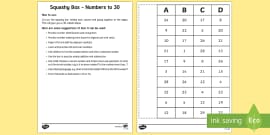 Squashy Boxes Numbers to 10 Craft (teacher made) - Twinkl