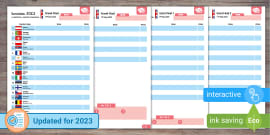 Eurovision Colouring Sheets (teacher made) - Twinkl