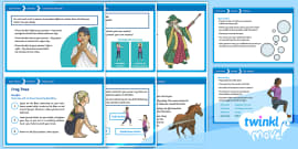 Twinkl Move - KS2 Cool Down Cards