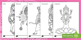 FREE! - Diwali Rama and Sita Story Puppets (teacher made)