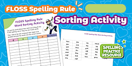 Floss Spelling Rule Display Poster