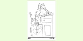 FREE! - Mary Colouring Sheet | Colouring Sheets - Twinkl