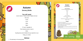 Fall Nature Walk Sensory Bottle