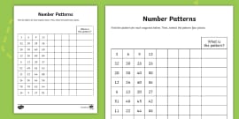 Third Grade Number Patterns Matching Cards (teacher made)