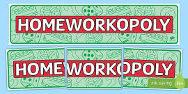 FREE! - 👉 Best Homework Display Banner (teacher made)