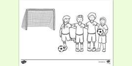 FREE! - Football Team Colouring | Colouring Sheets - Twinkl