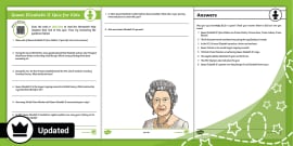 Queen Elizabeth II Poster (EN/TH) (teacher made) - Twinkl
