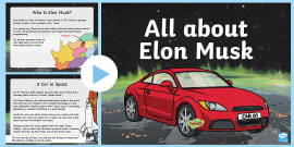 KS1 Elon Musk Differentiated Reading Comprehension Activity