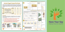 Egyptian Writing Frame - Ancient Egypt - KS2 Resource