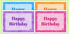 2nd Birthday Party Place Mats (teacher made) - Twinkl