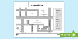Local Area Design Sheet (teacher made) - Twinkl