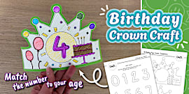 Birthday Crown Craft | Birthday Craft