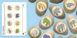 David and Goliath Story Cut Outs (teacher made) - Twinkl