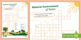 The Natural Environment Of Qatar Worksheet (Teacher-Made)