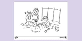 FREE! - Summer Holiday Colouring Page for Kids - PDF Resource