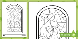 Stained Glass Window Template | Primary Resources | KS1