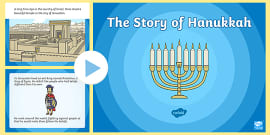 The Story of Hanukkah PowerPoint (teacher made)